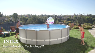Intex 15' x 48" Metal Frame Above Ground Pool with Filter Pump ...