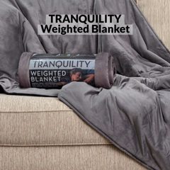 Tranquility Temperature Balancing Weighted Blanket with Washable Cover ...