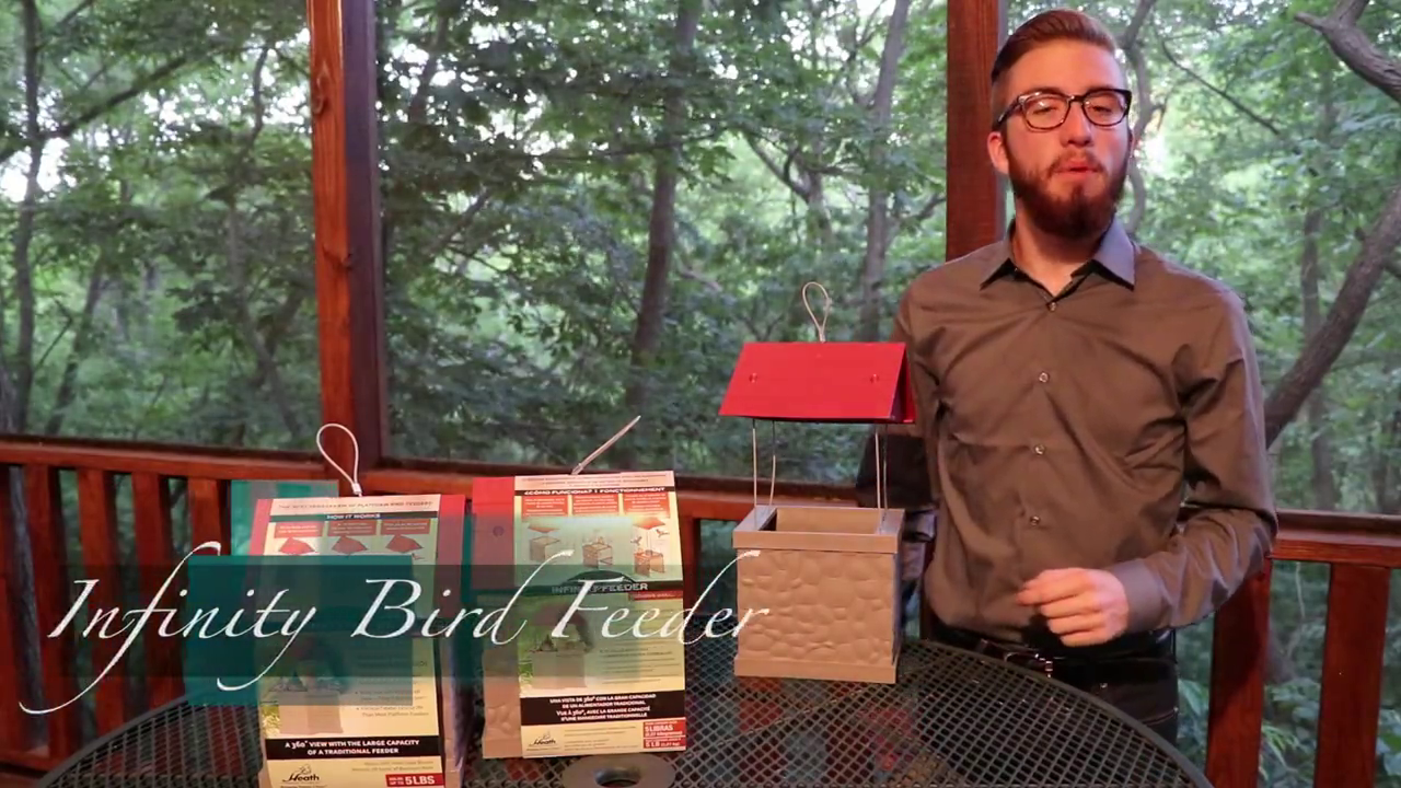 Infinity Bird Feeder - Wild Bird Feeder with 360 Degree View of Feeding ...