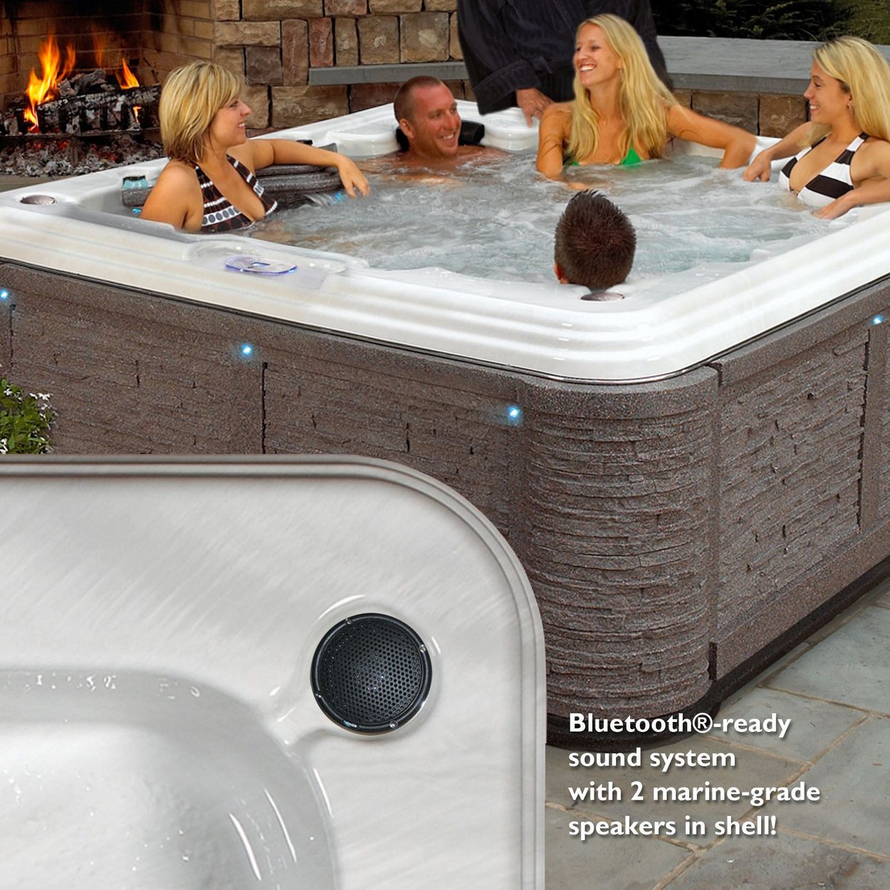 Evolution Spas Stockbridge with UV Pump Filter 95-jet, 6- or 7-person Spa | My online store dba ...