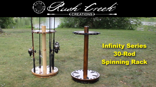 Rush Creek Creations Round Spinning 30 Fishing Rod Rack - Walmart.com