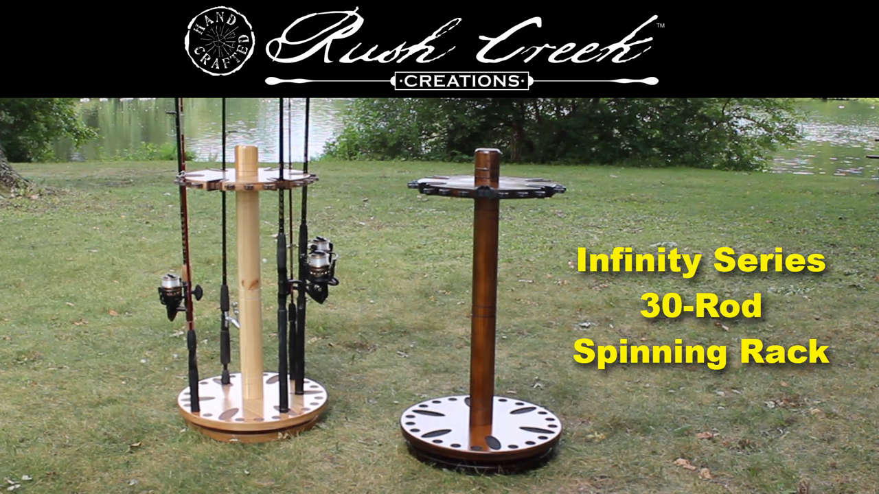 Rush Creek Creations Round Spinning 30 Fishing Rod Rack - Walmart.com