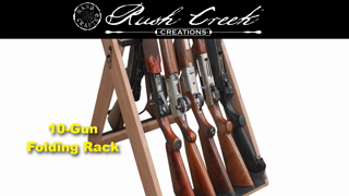 Rush Creek Creations Deer Camp Portable 10 Gun Folding Storage Rack ...
