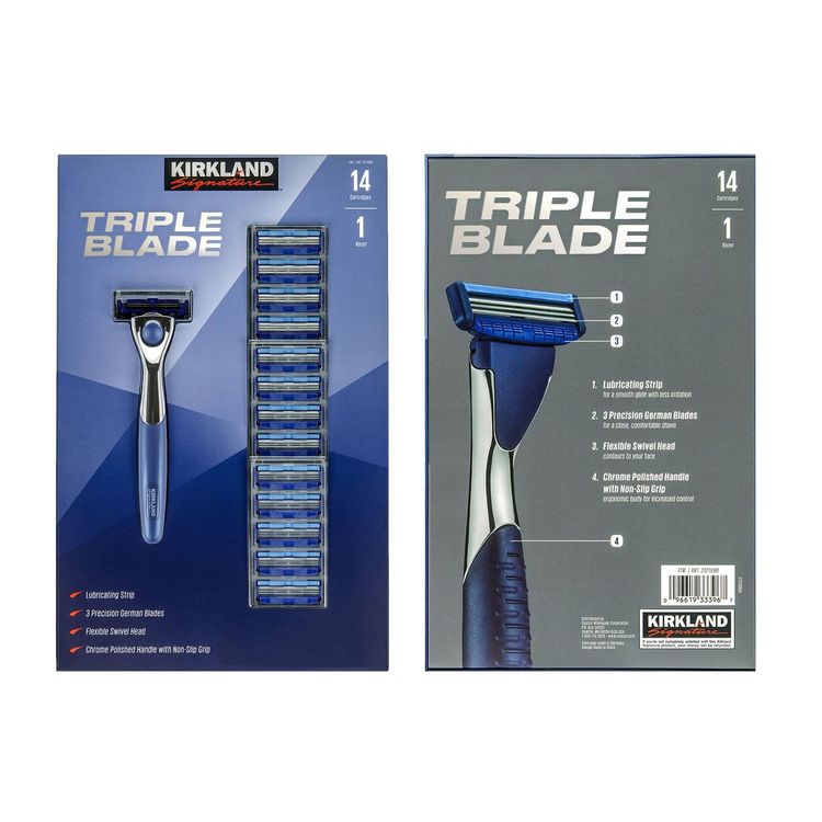 Kirkland Signature Triple Blade Razor 14-count | My online store dba ...