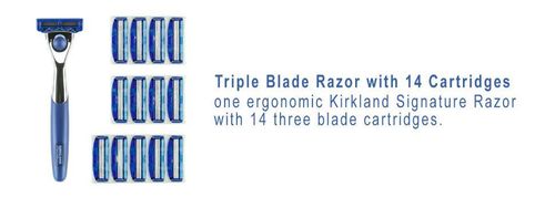 Kirkland Signature Triple Blade Razor 14-count | My online store dba ...