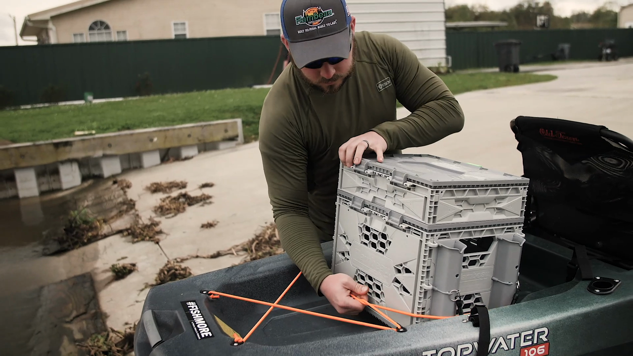 Flambeau Outdoors Tuff Krate Kayak Storage, 16.75 inches, Plastic, Gray ...