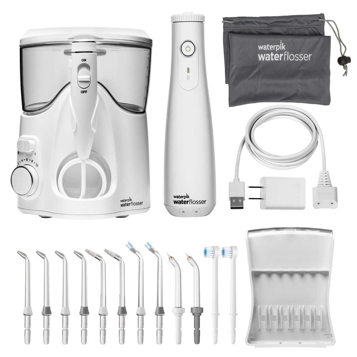 Waterpik Ultra Plus and Cordless Select Water Flosser Combo Pack | My ...