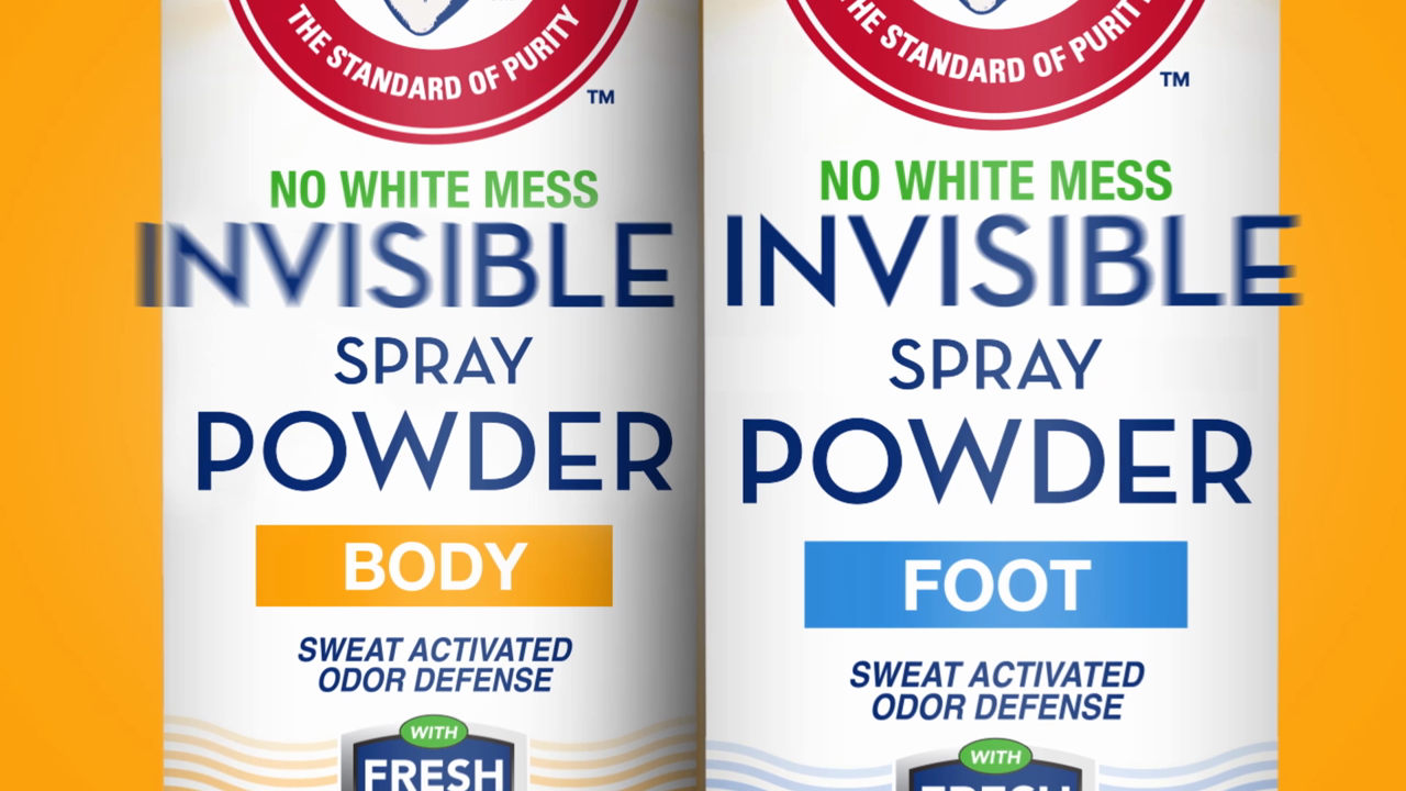 Arm & Hammer Baking Soda Deodorizer, Anti-Odor Sweat Control, Invisible ...